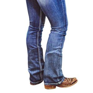 Unbranded | Jeans | Sky Blue Western Fashion Bull Skull Embroidered ...